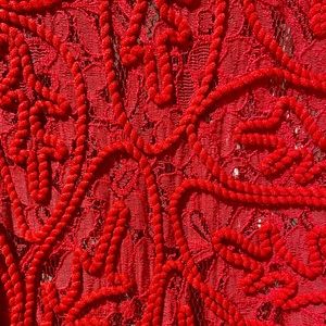 Luxxel | Dresses | Romantic Red Lace Dress Nwt | Poshmark